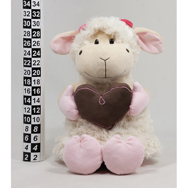 Igračka Plišana ovca 30cm sa srcem 708058 - Dodaj u korpu